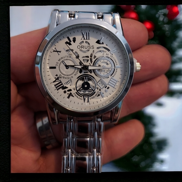 oruss | Accessories | Mens Stainless Steel Hollow Design Watch | Poshmark